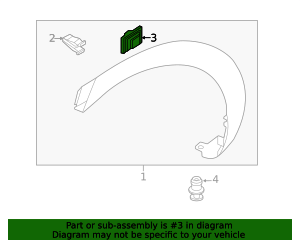 Genuine Wheel Opening Molding Retainer Clip for 2022-2025 Hyundai ...