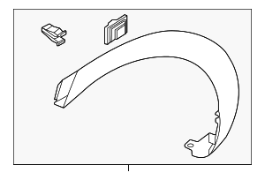 2022-2023 Genesis GV70 Wheel Opening Molding 87741-AR100 | QuirkParts