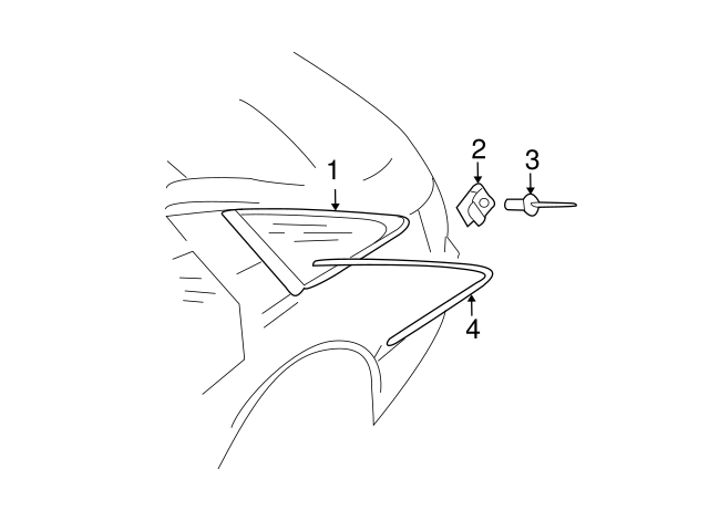 2009-2016 Audi Quarter Panel Reveal Molding 8K5-853-346-D-T94 ...