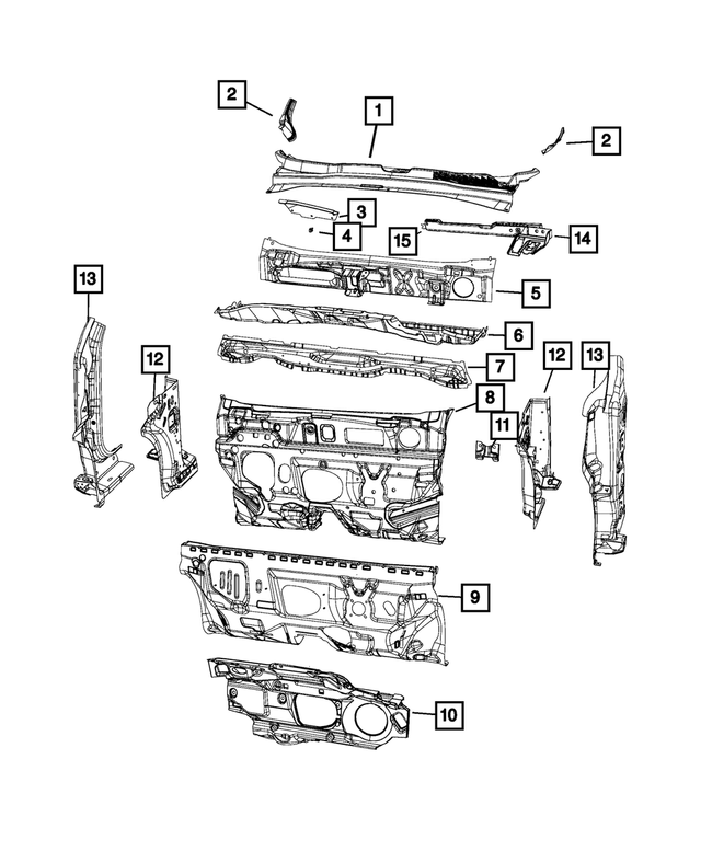 2015-2021 Mopar Dash Panel Silencer 68247086AA | AutoNationParts.com