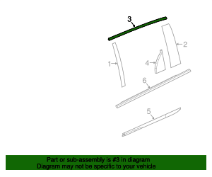 Molding 68497892AA | TascaParts.com