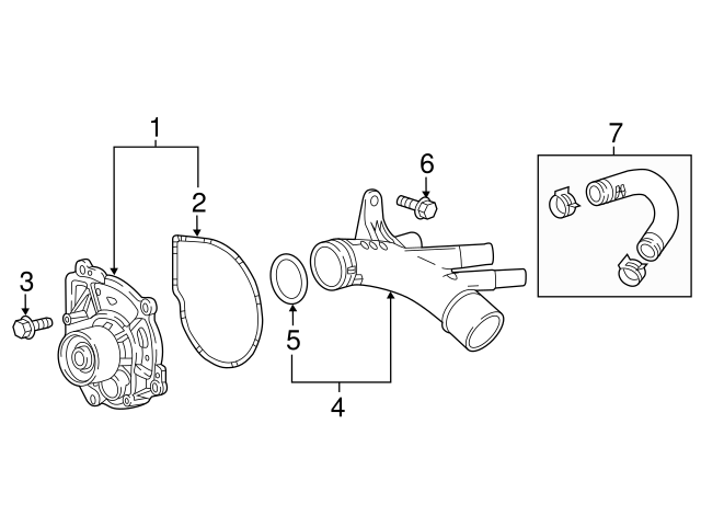 2016-2022 GM Radiator Inlet Hose 84829303 | Auto Parts Express