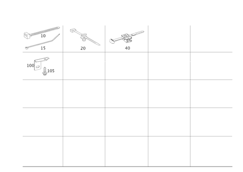 Loom Ties, Cable Mounting Parts and Grommets for 2019 Mercedes-Benz AMG ...