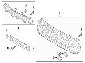 86370-K0000 - Upper Grille 2020-2022 Kia Soul | Kia.Parts Store