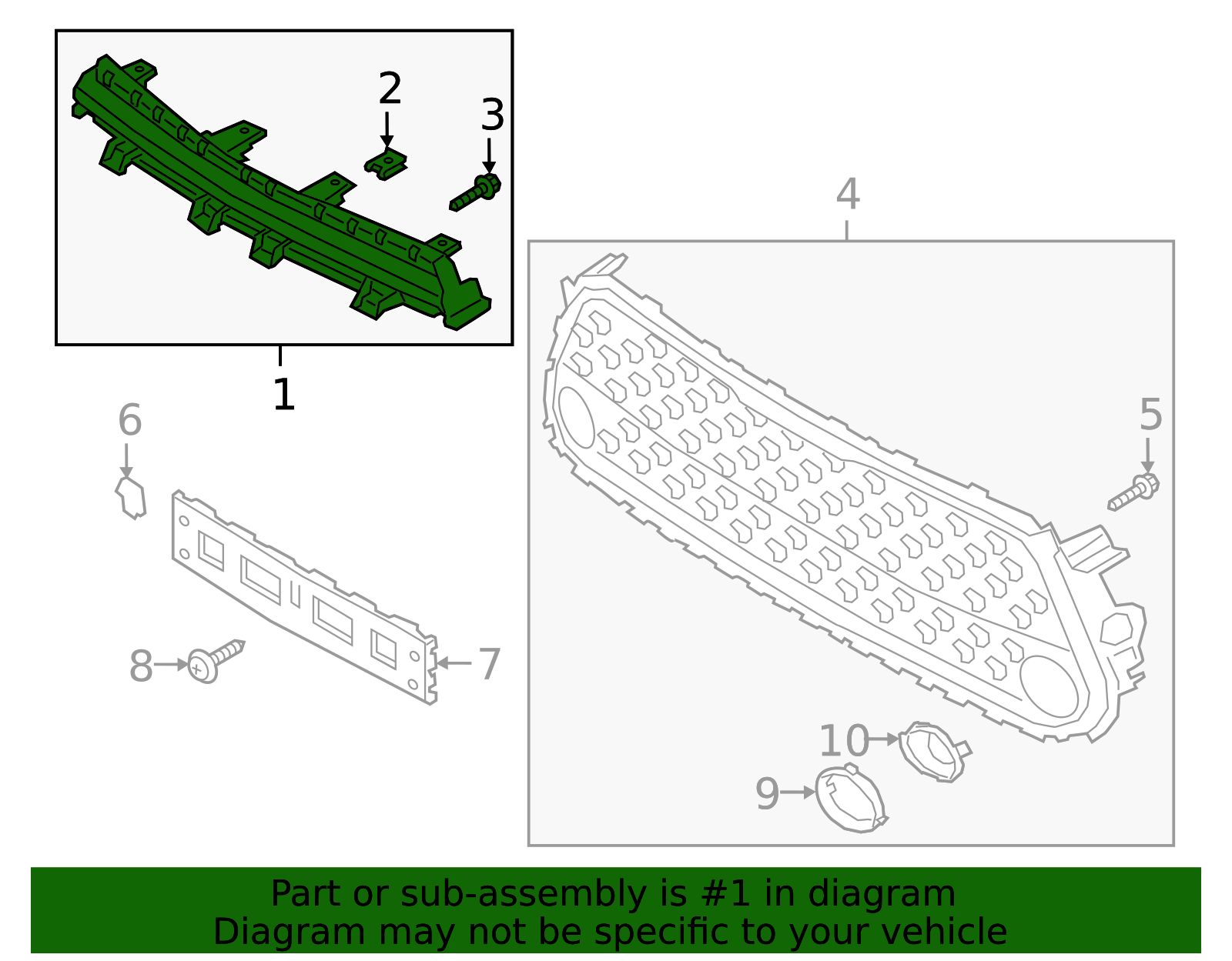 2020-2022 Kia Soul Upper Grille 86370-K0000 | Retail Performance Auto Parts