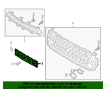 2020-2021 Kia Soul License Mount 86529-K0010 | TascaParts.com