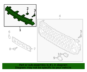 86370-K0000 - Upper Grille 2020-2022 Kia Soul | Kia.Parts Store