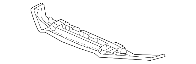 71105-TGH-A00 - Plate Front Bumper (Lower) - 2017-2020 Honda Civic ...