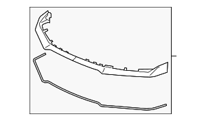 71102-TGH-A10 - Front Spoiler 2017 Honda Civic | Honda Parts Online