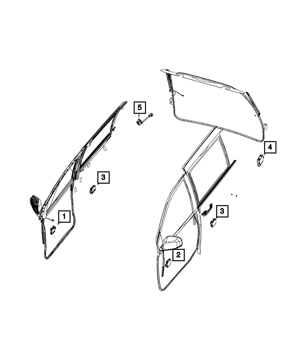 2008-2016 Mopar Door Module, Right 5026862ae | TascaParts.com