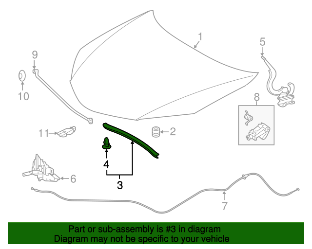 Toyota OEM Front Seal Part# 53381-02180 | OEM Vehicle Parts