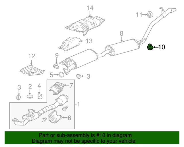 18215-TZ5-A11 - Rubber, Ex Mounting 2016-2021 Honda | Honda Parts Online