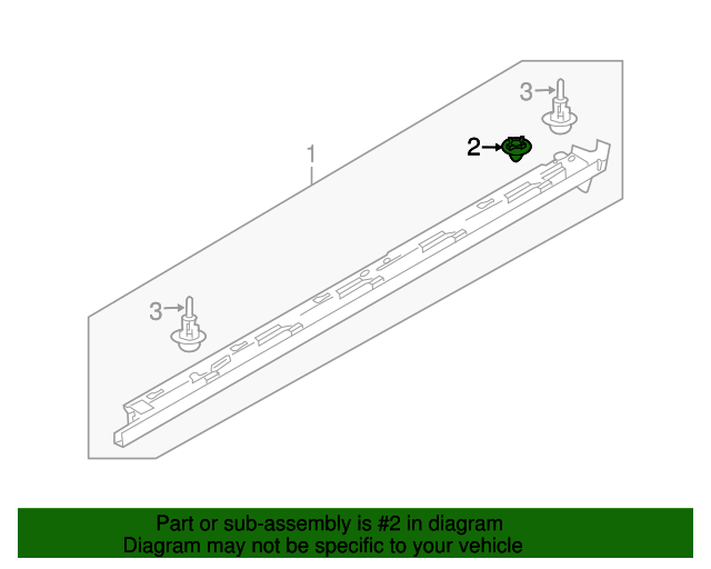 2004-2020 Mazda Rocker Molding Clip BP4L-51-SJ3 | GetOEMParts.com