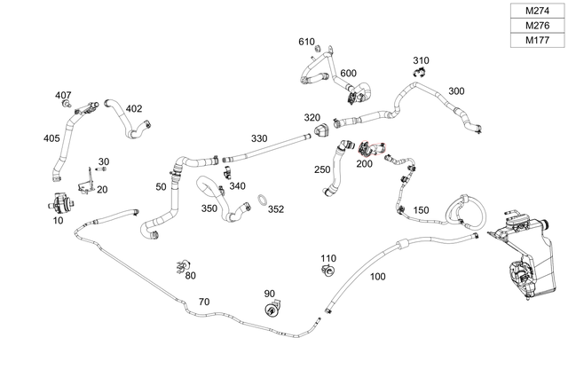 253-830-88-01 - Hose Line 2016-2023 Mercedes-Benz | Mercedes-Benz USA Parts