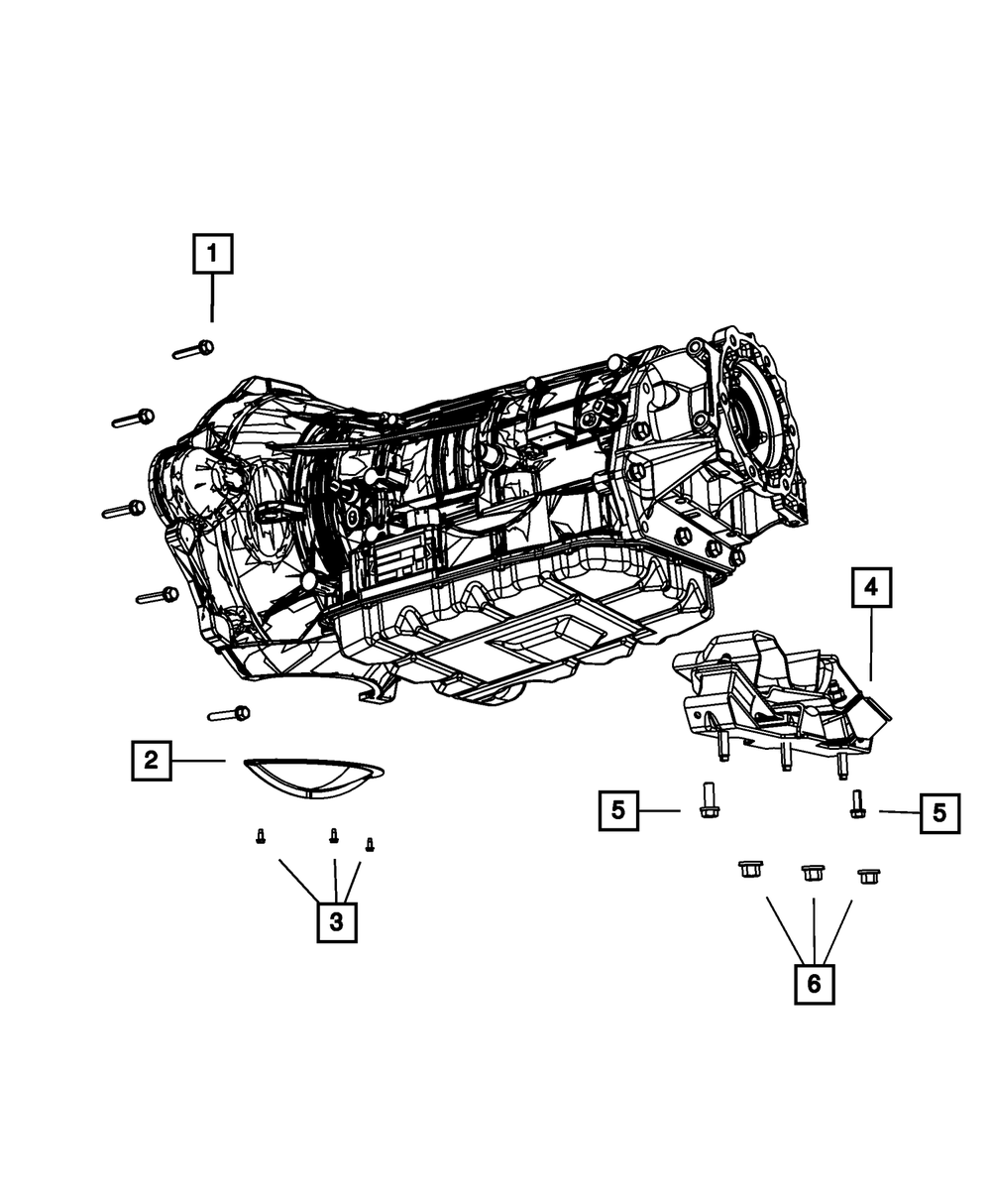 2007-2024 Mopar Transmission Support Bracket And Insulator 52121938AE ...