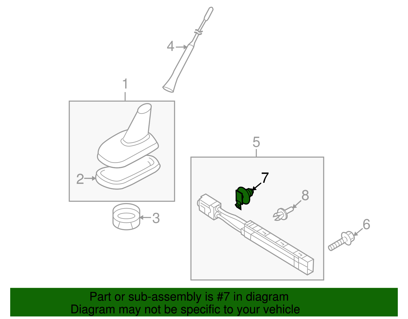 3D0-971-830-F - Antenna Booster Bracket 2009-2011 Volkswagen Tiguan ...
