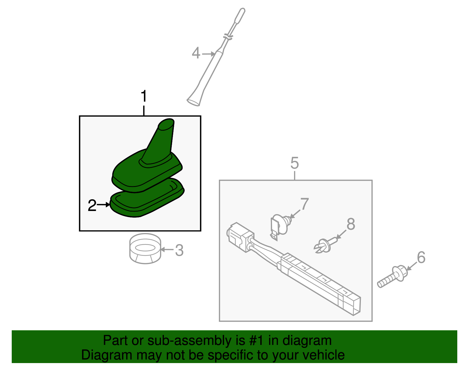 5N0-035-501-D - High-Quality GPS Antenna Assembly for 2009-2011 ...
