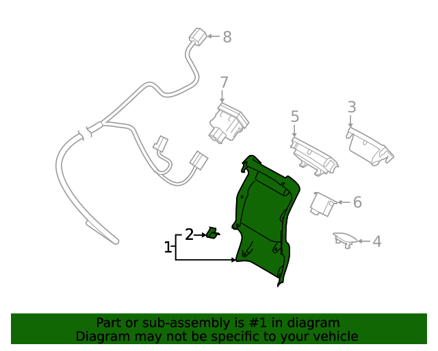 2019-2022 Subaru Ascent Rear Panel 92136XC00A | Subaru Online Parts
