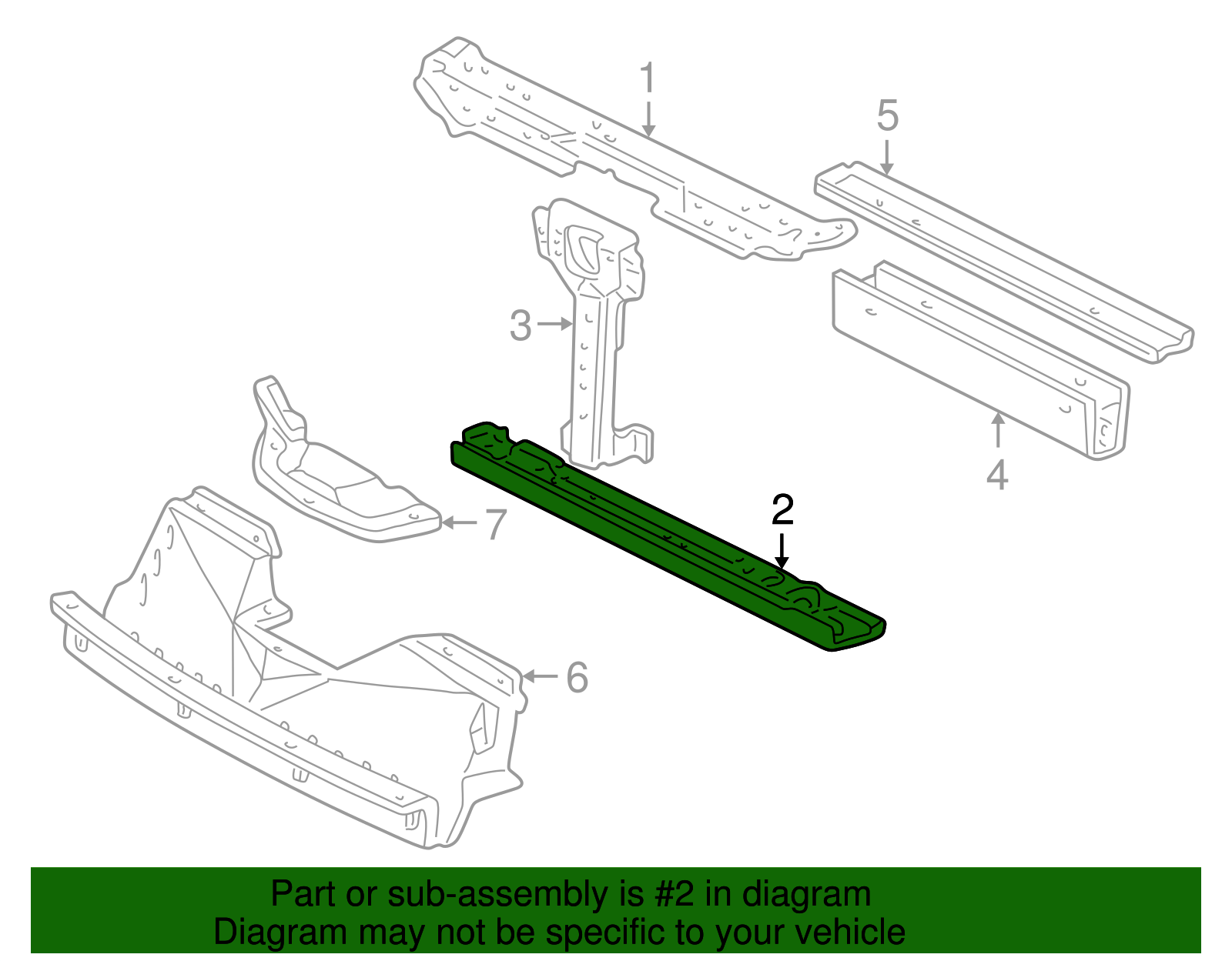 60440-S2A-A00ZZ - Radiator Support Tie Bar 2000-2009 Honda S2000 ...