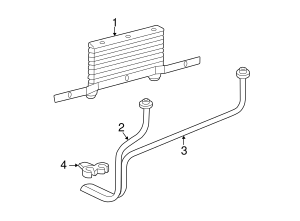 2006-2010 GM Automatic Transmission Fluid Auxiliary Cooler Inlet Line ...