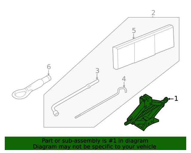 99550-7FR0A - Floor Jack 2021-2023 Nissan Rogue | Group 1 Auto Parts