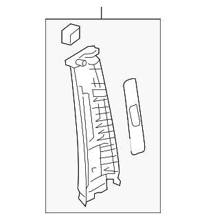 85830-2E500-GF - Upper Center Pillar Trim - 2005 Hyundai Tucson | World ...