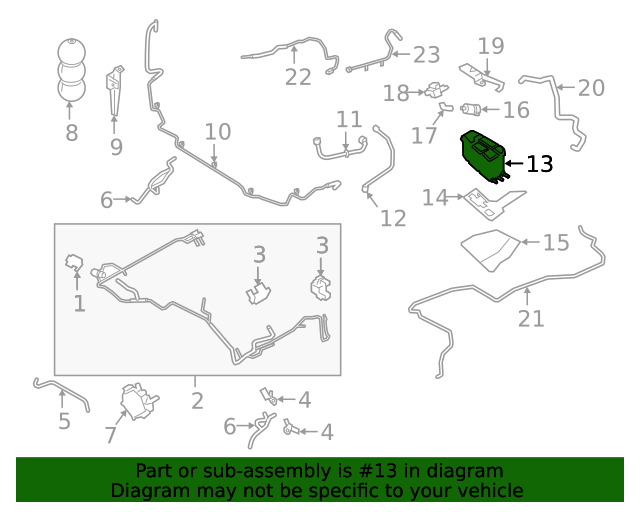 2019-2022 Porsche Cayenne Vapor Canister PAB-201-801-A | OEM Parts Online