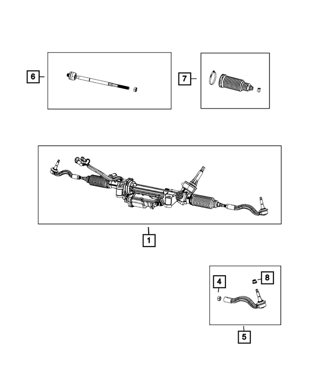 MOPAR GENUINE INNER END KIT - 68303629AB - 68303629AB | Mopar Online Parts