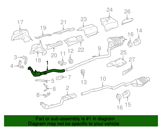 221-490-68-20 - Converter & Pipe 2010-2014 Mercedes-Benz | Mercedes ...