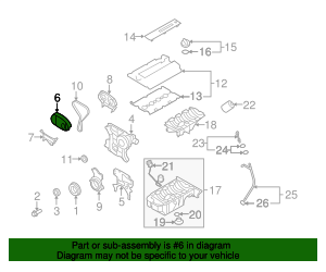 2008-2010 GM Front Upper Timing Belt Cover 55354836 | GMPartsDirect.com