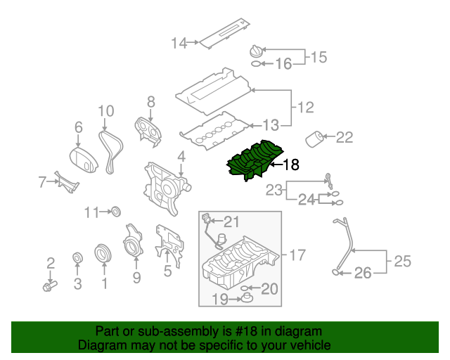 2008-2018 GM Engine Oil Pan Baffle 55353308 GM | GMPartsDirect.com