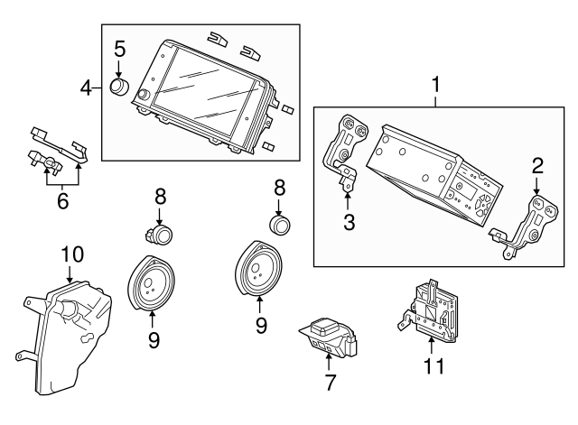 2017-2020 Honda CR-V Speaker Assembly, Woofer (20CM) (Premium) (Foster ...