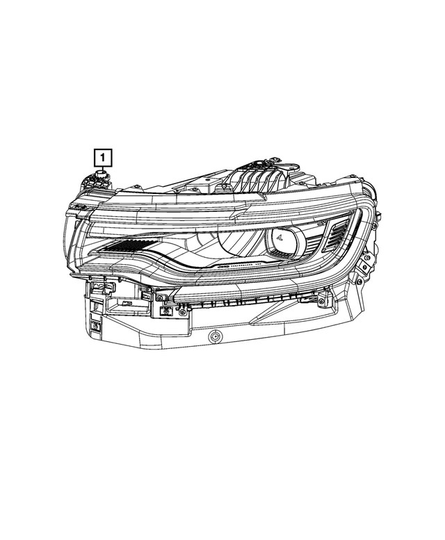 2022 Jeep Headlamp, Left 68598987AA | My Mopar Parts