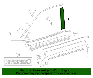 75755-0E060 - Applique 2020-2024 Toyota Highlander | AutoNation Parts