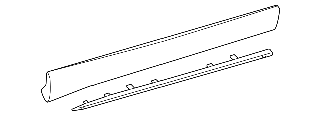 75732-0E903 - Outer Molding - 2020-2024 Toyota Highlander ...
