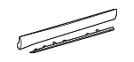 2020-2023 Toyota Highlander Outer Molding 75732-0E903 | Toyota Parts Center