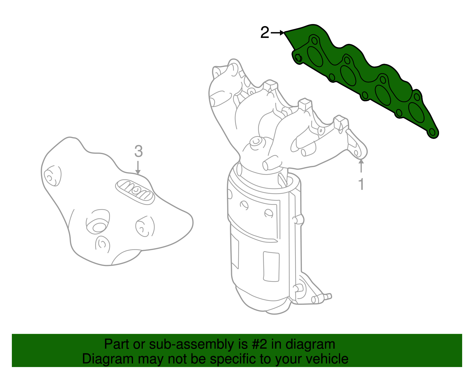 1993-2002 Hyundai Manifold Gasket 28521-22020 | Hyundai Wholesale Direct
