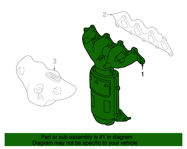 2000-2002 Hyundai Accent Exhaust Manifold 28510-22680 | OEM Parts Online