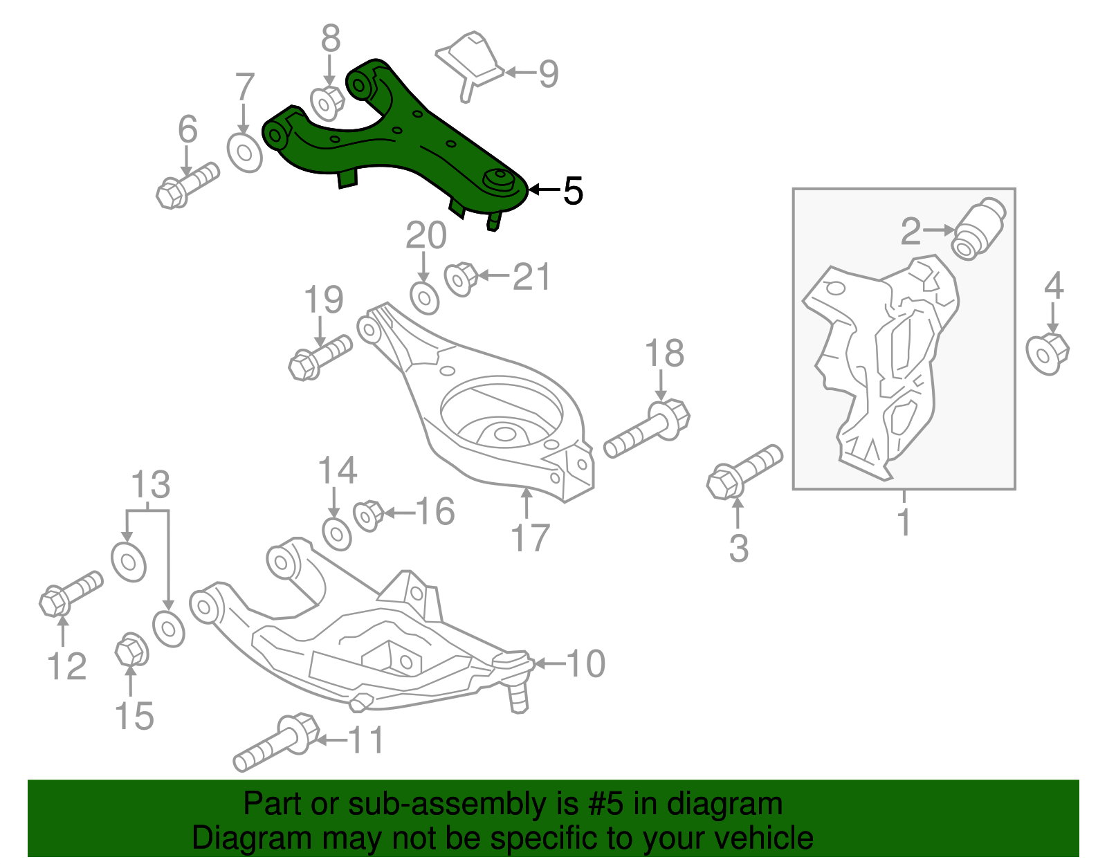 2011-2024 Nissan Armada Upper Control Arm 55501-6JU1A | Kline Nissan