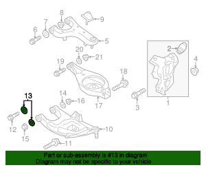 2017-2024 Nissan Armada Ft Lower Control Arm Stopper 55044-1LA1A ...