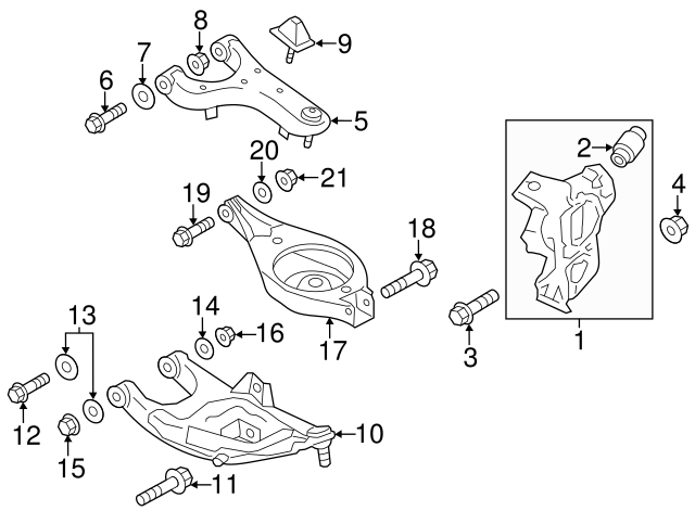 2017-2020 Nissan Armada Ft Lower Control Arm 551A0-5ZA1A | TascaParts.com