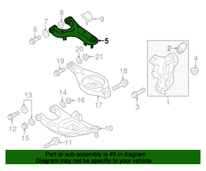 2011-2024 Nissan Armada Upper Control Arm 55501-6JU1A | CMA's Colonial ...