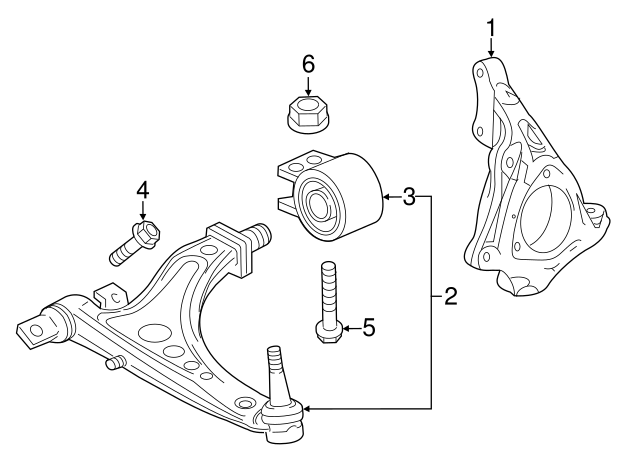 2018 Buick Lower Control Arm - Driver's Side (LH) 84198832 | TascaParts.com