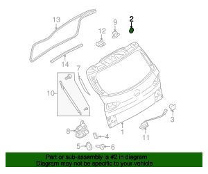 909400011 - Lift Gate Plug 2005-2014 Subaru | Subaru Factory Parts Online