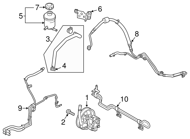 57100-A9200 - Power Steering Pump 2015-2021 Kia Sedona | Kia.Parts Store