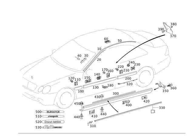 1998-2009 Mercedes-Benz Seal 209-698-14-98 | World Mercedes-Benz Parts
