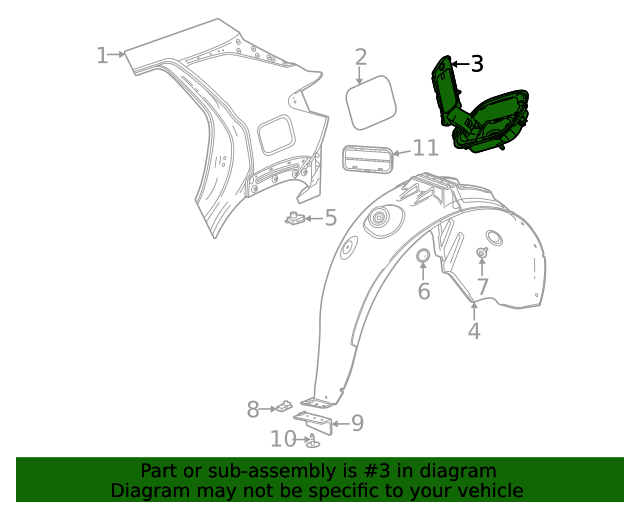 2021-2024 Chevrolet Trailblazer F Housing 42793536 GM | GMPartsDirect.com