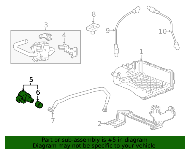 12630282 - Vapor Canister Vent Valve 2014-2025 GM | Chevrolet Parts Direct