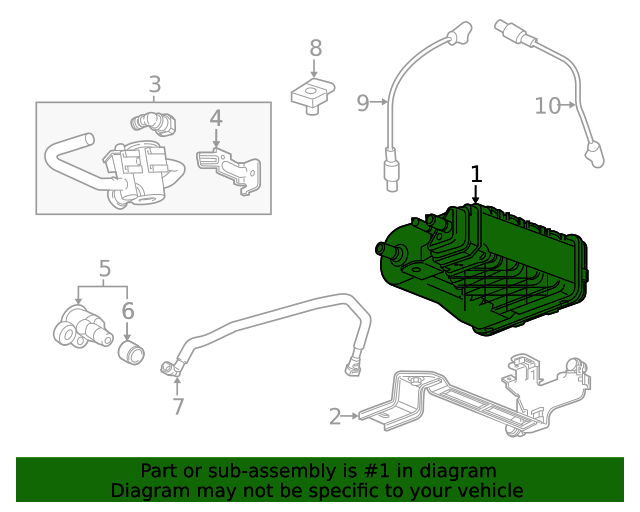 2019-2024 GM Canister (Replaces Part Number 84050713 ) 85107747 GM ...