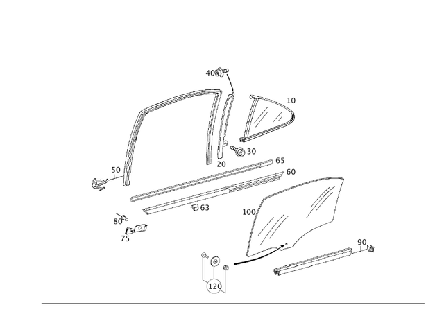 2001 Bmw X5 Window Parts Diagrams
